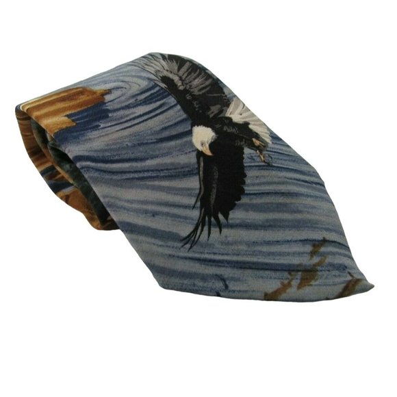 Wwf | Accessories | Mens Novelty Tie Bald Eagles World Wildlife Fund ...